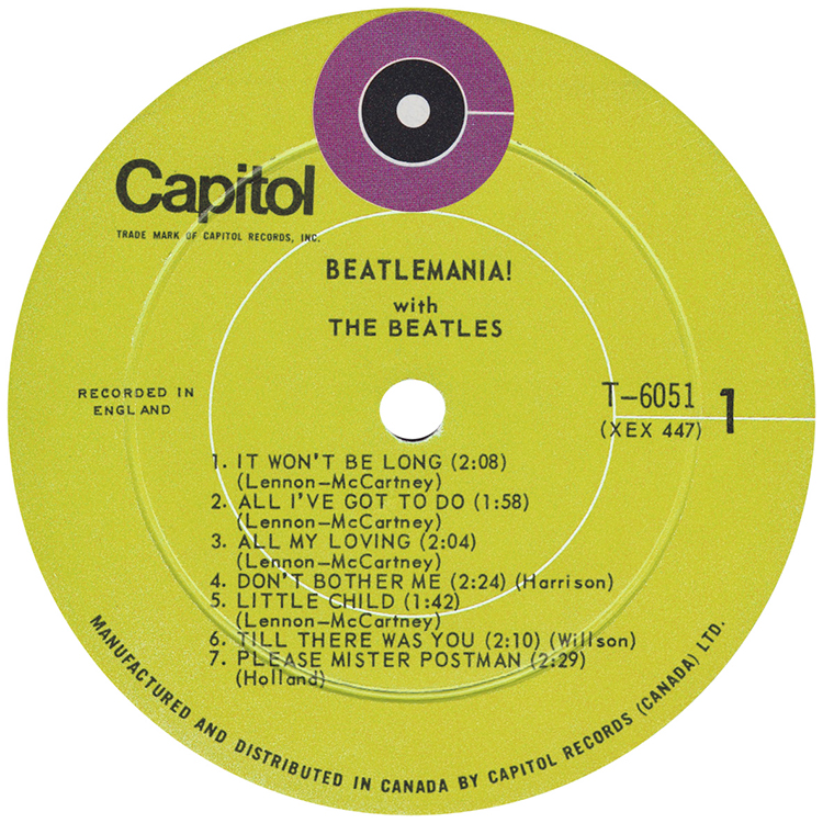 The Beatles Canadian Collection | Beatlemania! With The Beatles | LP ...